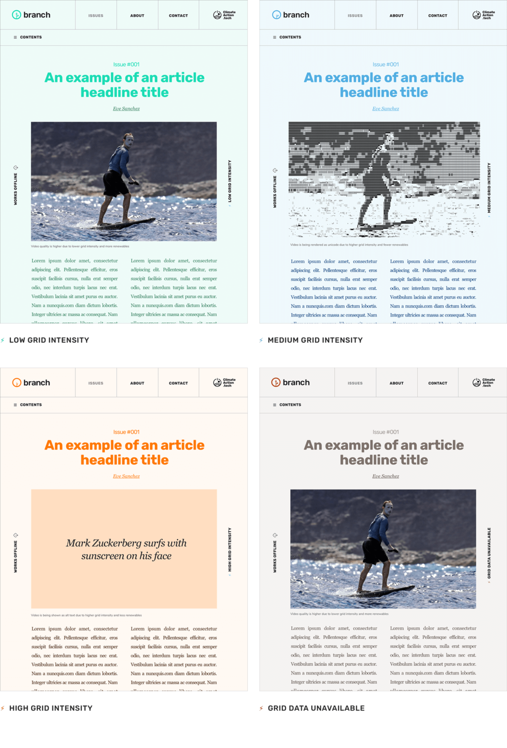 Designing Branch: Sustainable Interaction Design Principles - Branch